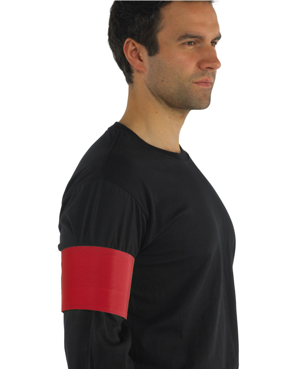 Fire Warden Red ID Arm Band Enhanced Visibility Hi Vis - Simply Hi Vis ...