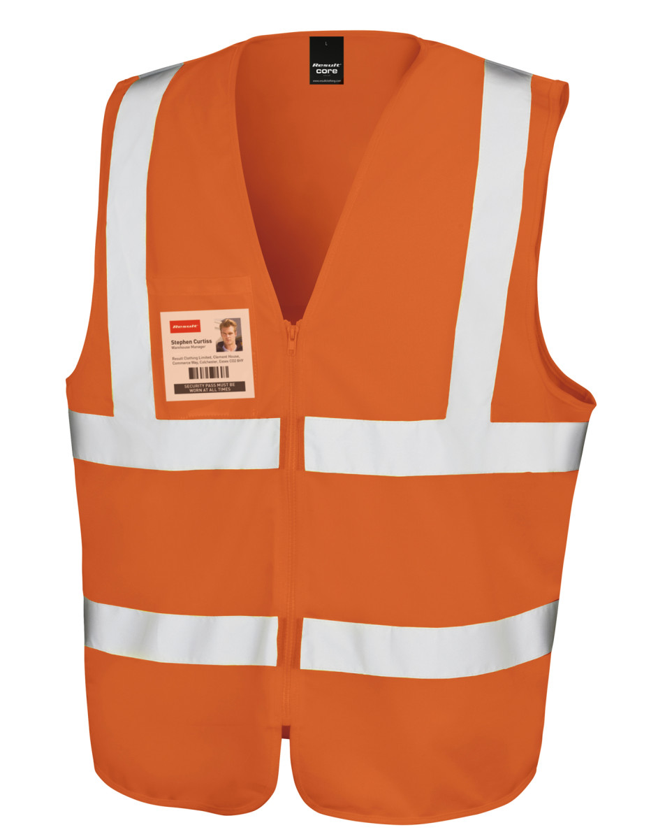 Result Safe-Guard Zip Safety Tabard - Simply Hi Vis Clothing UK