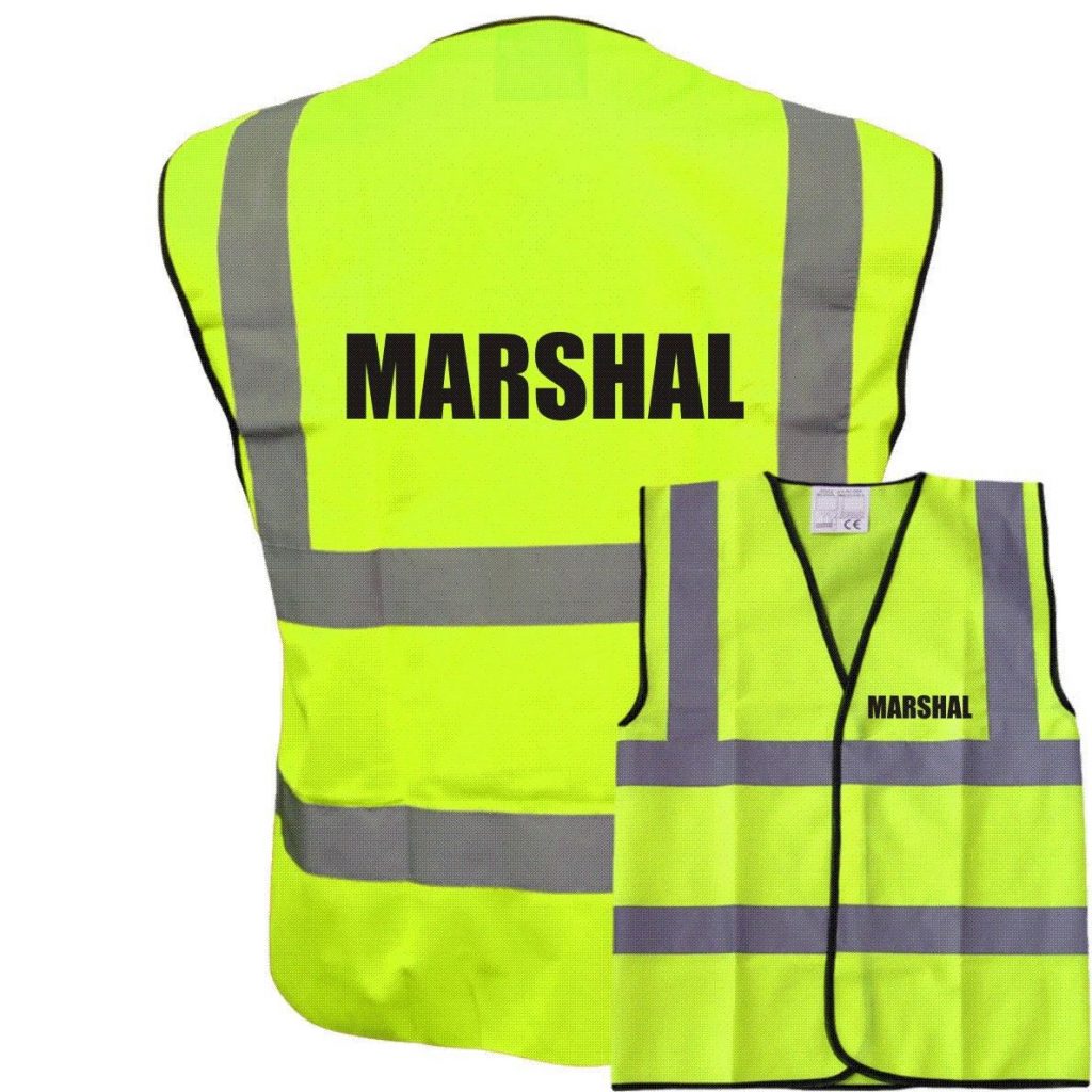 Team Leader Pre Printed Yellow Hi Vis Safety Vest / Waistcoat EN ISO ...