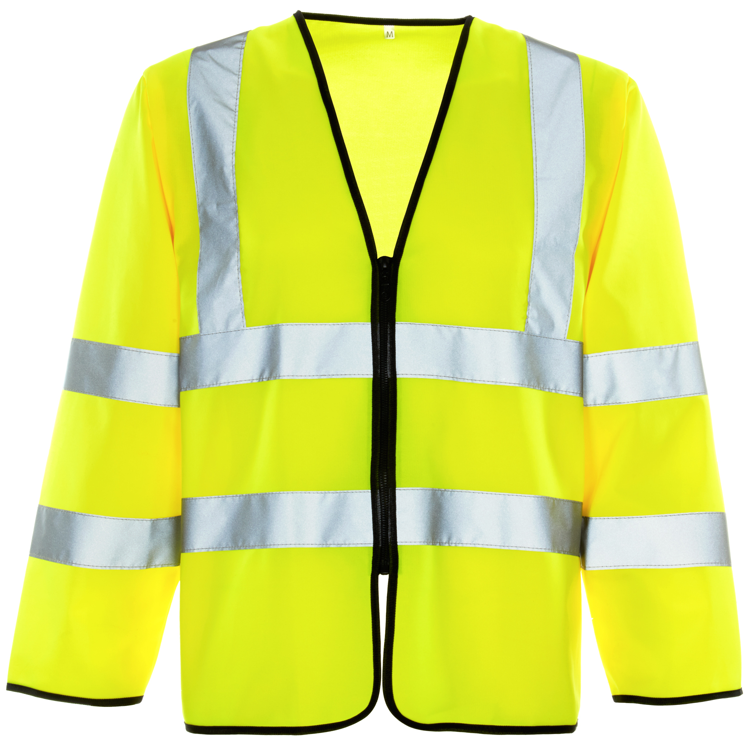 Supertouch Hi Vis Yellow Long Sleeved Vest with Zip Front - Simply Hi ...