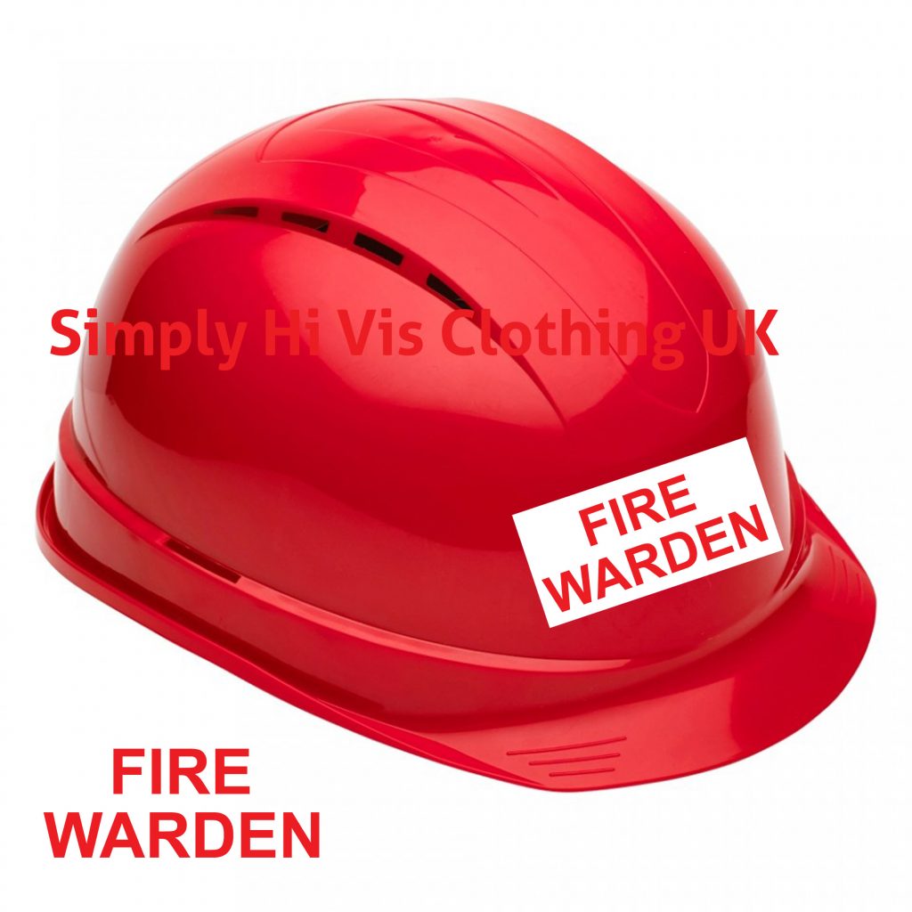 Fire Warden Vented Safety Helmet / Hard Hat - Simply Hi Vis Clothing UK