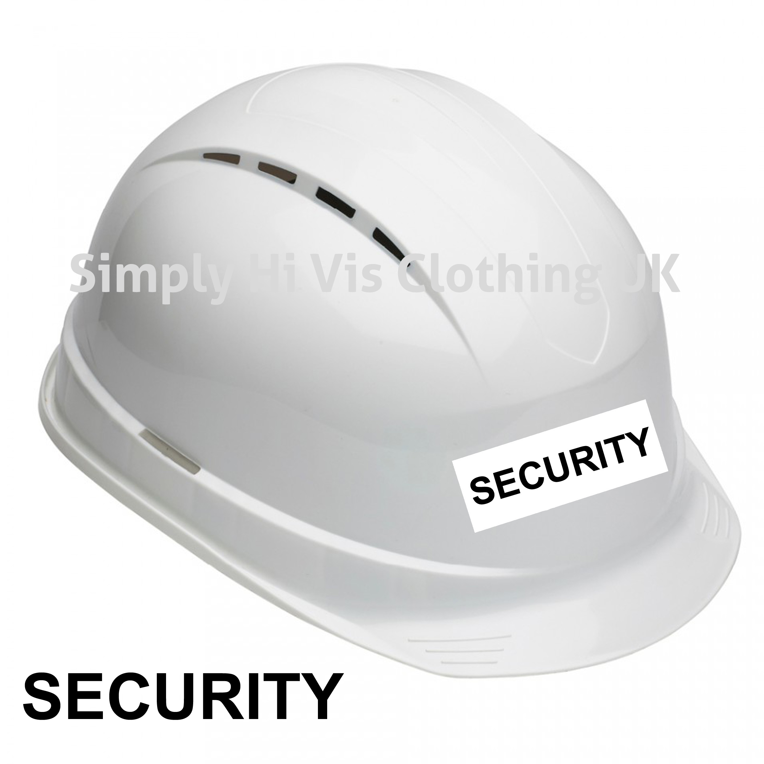 Security Printed Contract Vented Safety Helmet / Hard Hat - Simply Hi ...