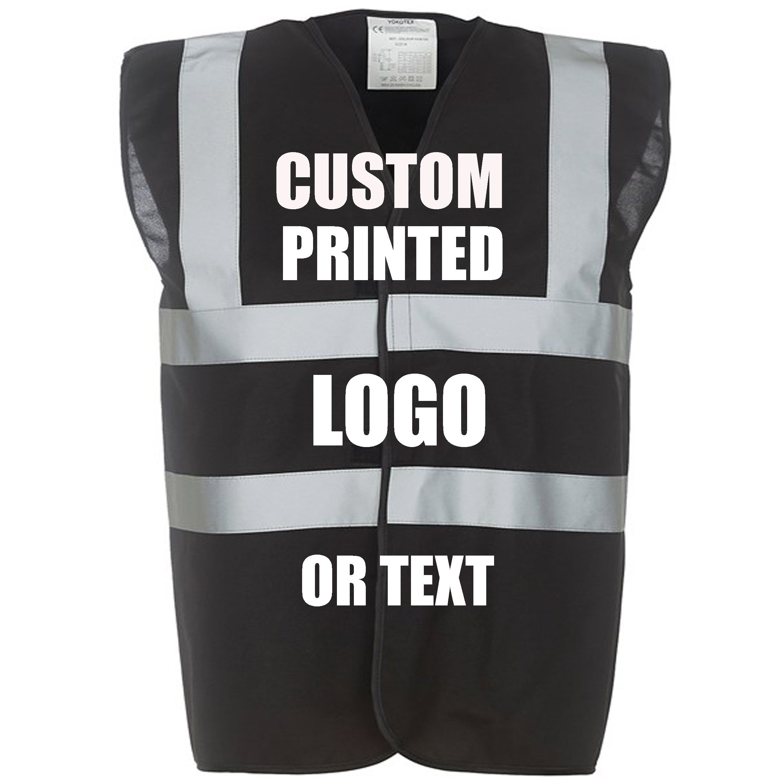 Yoko Hi Vis Coloured Waistcoats Safety Vest Add Custom Print Logo or ...