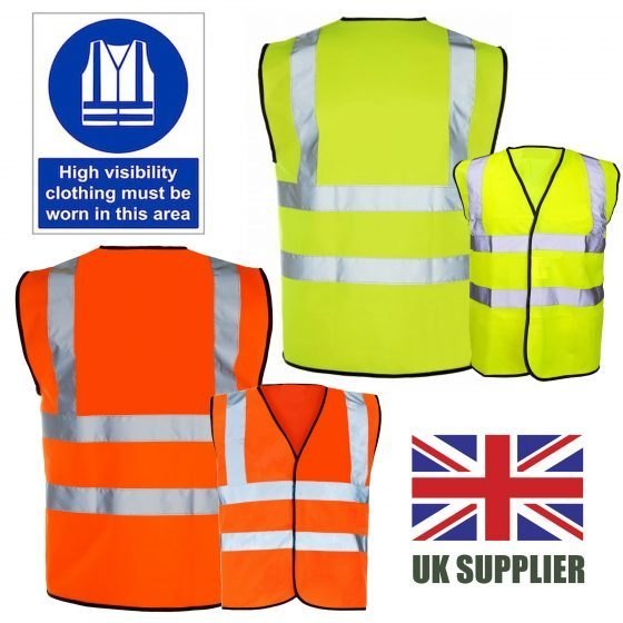 Pull Apart Hi Vis Waistcoat Safety Vest Yellow - Simply Hi Vis Clothing UK