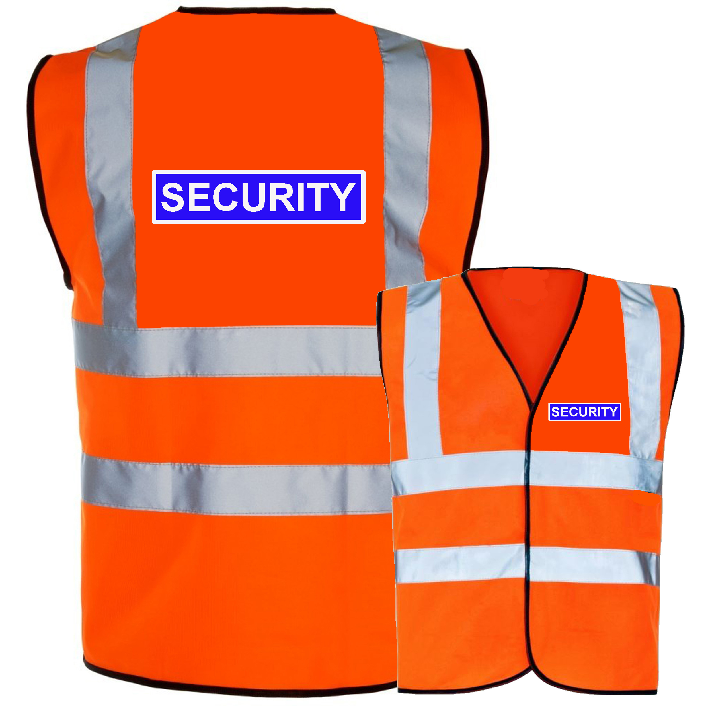 Security Pre Printed Non Reflective Badge Hi Vis Safety Vest ...