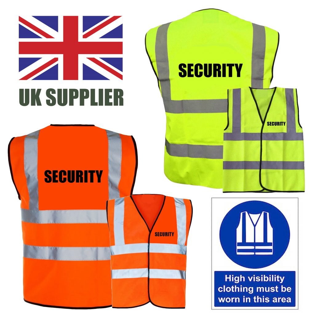 Printed Hi Vis Waistcoat, Tabard, Safety Vest Colours Custom Print Logo ...