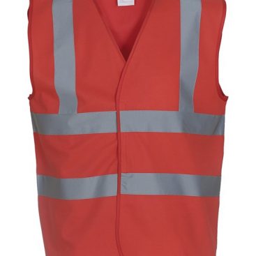 Fire Marshal Red Hi Vis Safety Vest, Hi Viz Waistcoat Pre Printed ...