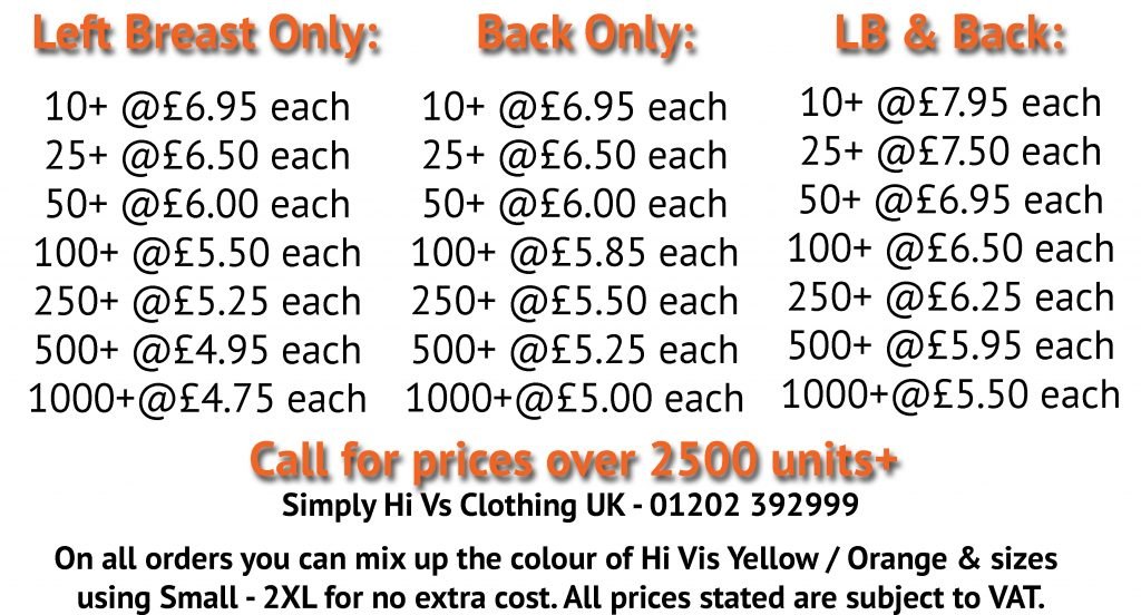 Full colour Printing - Hi Vis- No White Background - Simply Hi Vis ...