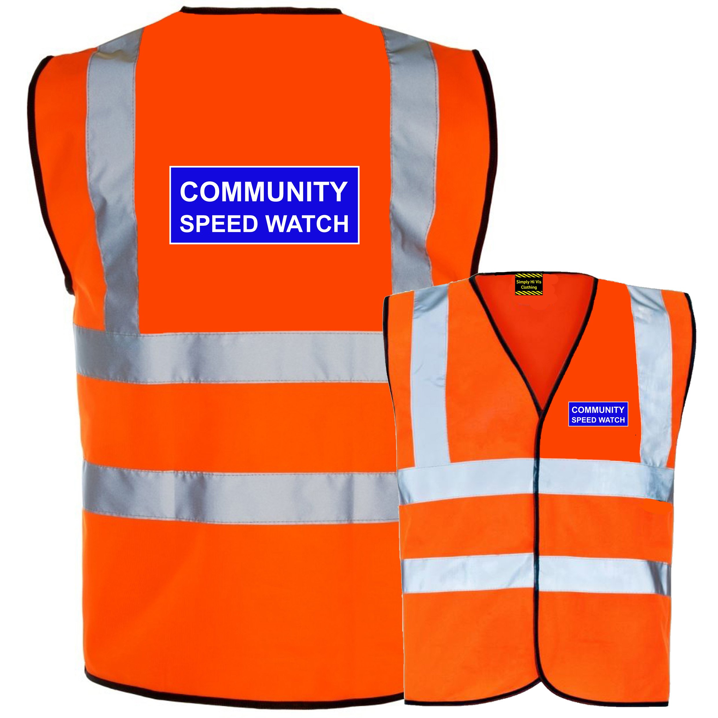 Community Speed Watch - Blue Badge - Hi Vis Safety Vest / Hi Viz ...