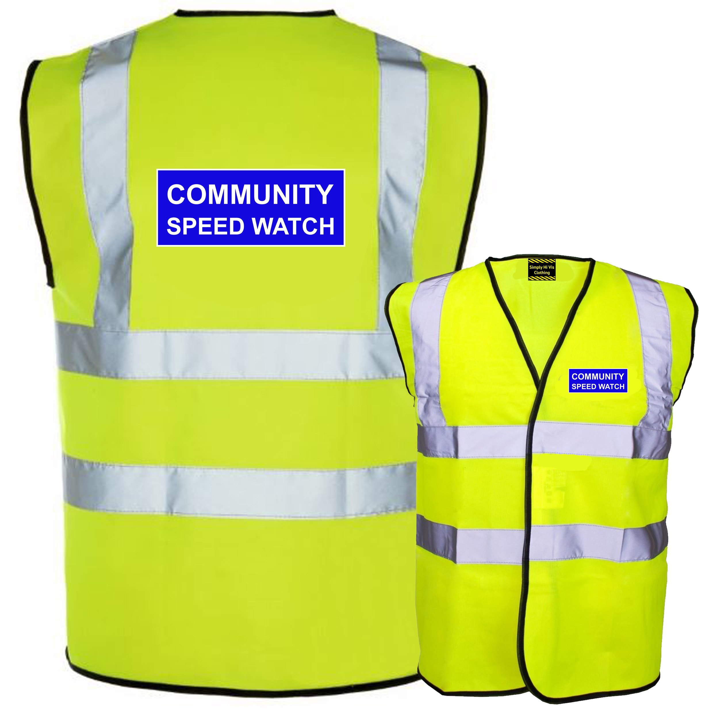 Community Speed Watch - Blue Badge - Hi Vis Safety Vest / Hi Viz ...